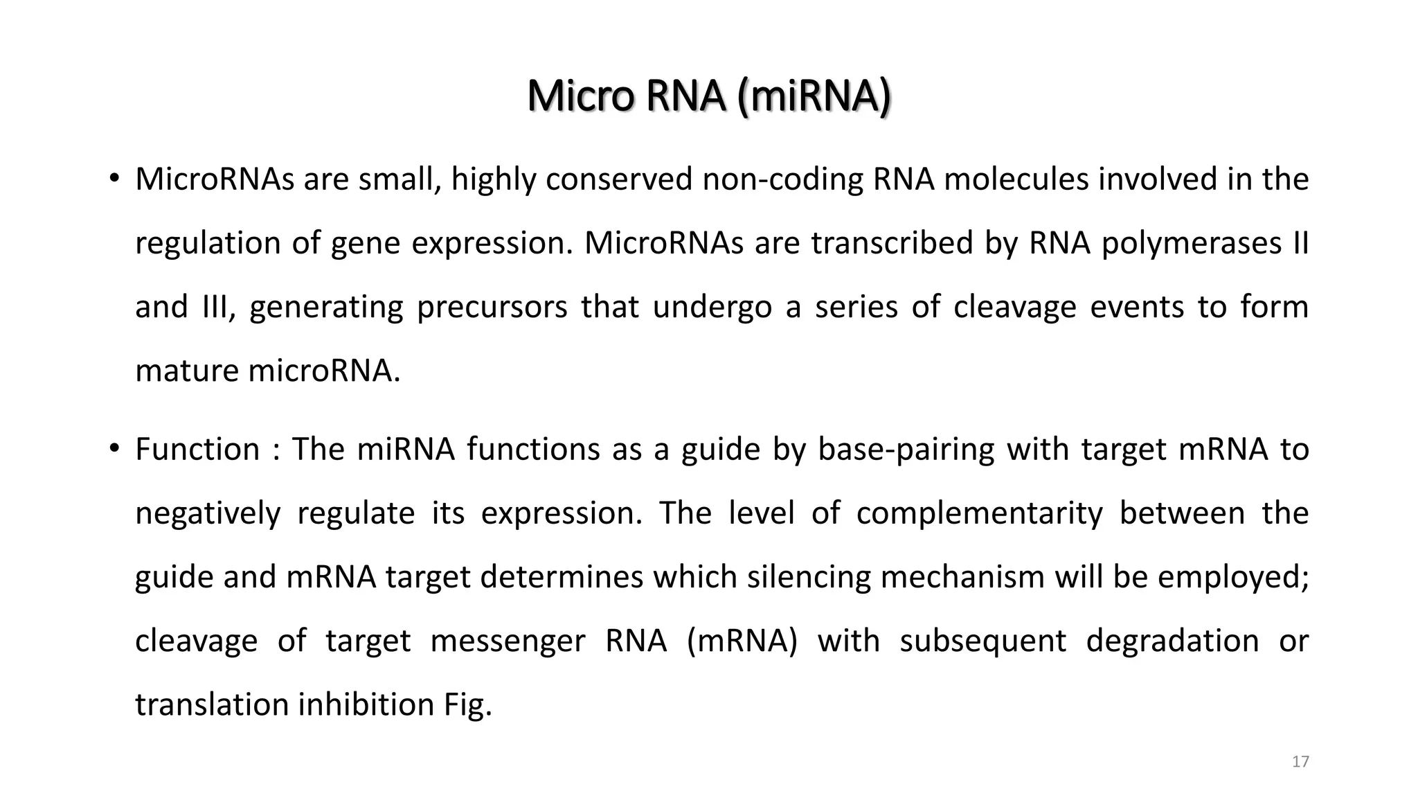 STRUCTURE AND BIOLOGICAL ROLES OF RNAs .pptx