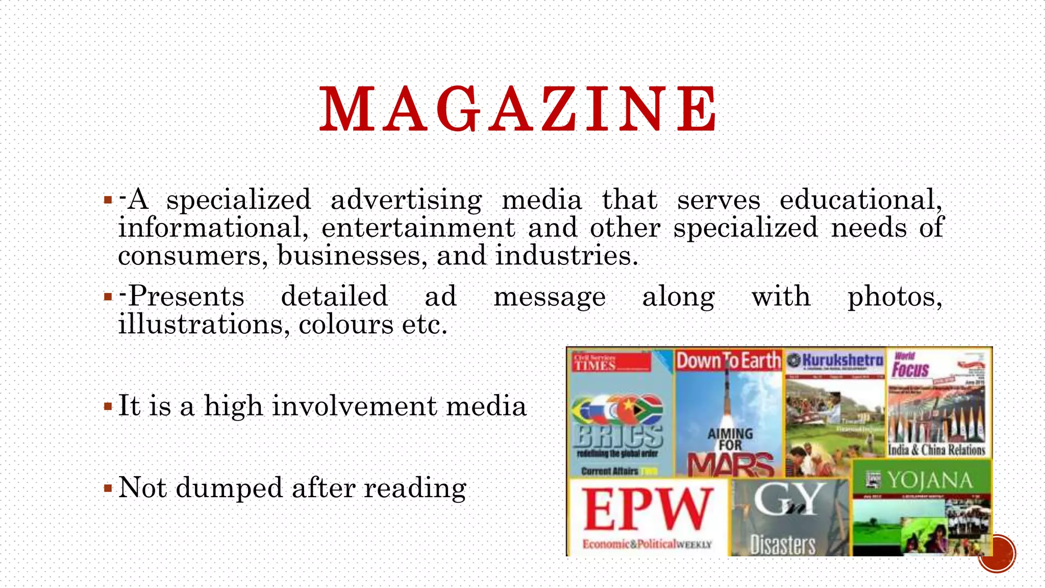 Structure and characteristics of magazine organisations | PPTX