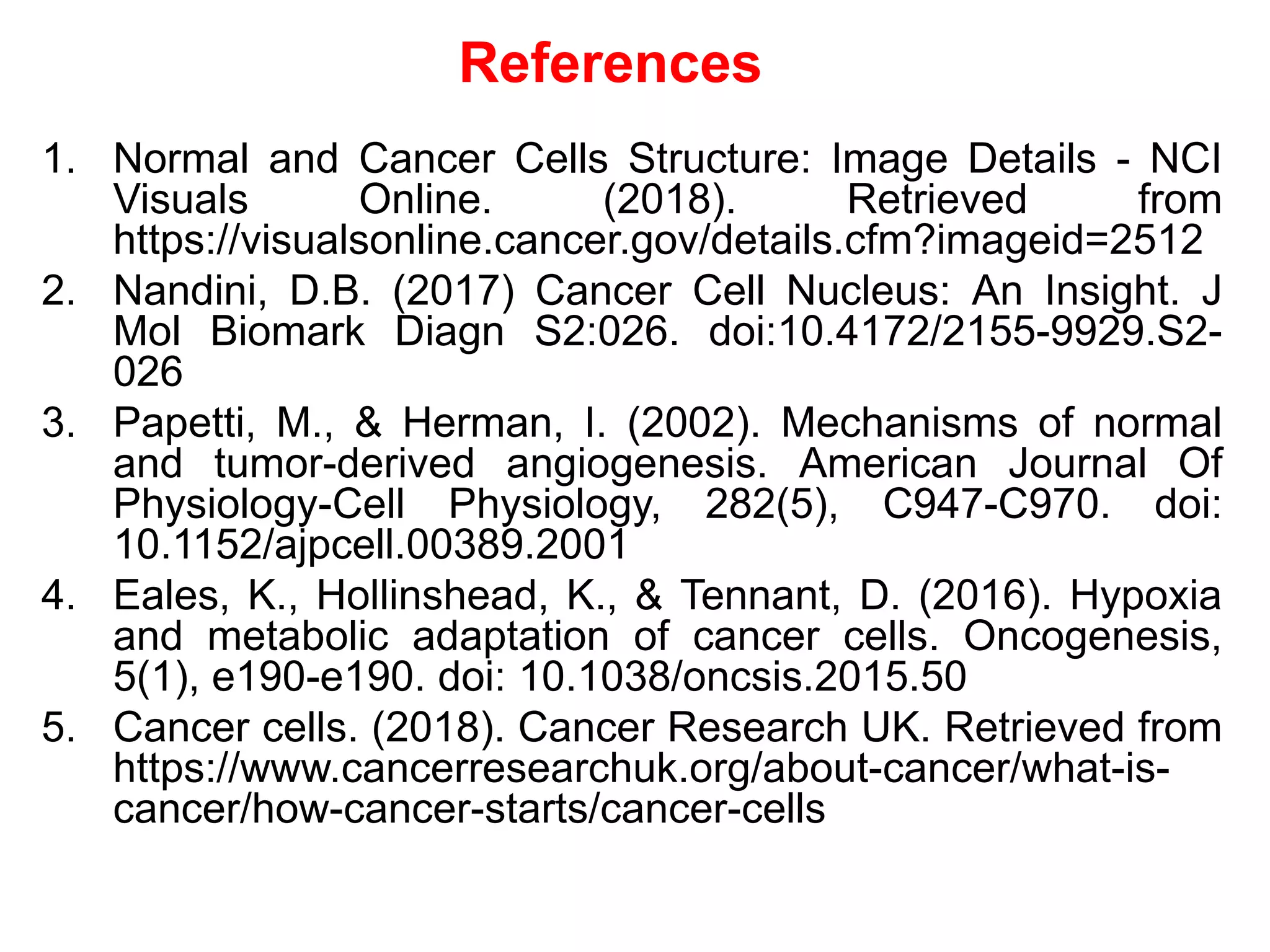 Structure and Characteristics of Normal and Cancerous cells.pptx