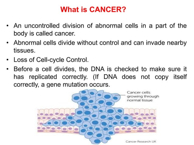 Structure and Characteristics of Normal and Cancerous cells.pptx ...