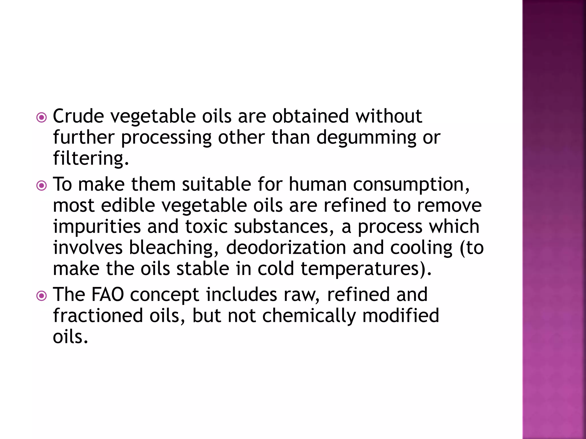 Structure and classification of fats& oils | PPTX
