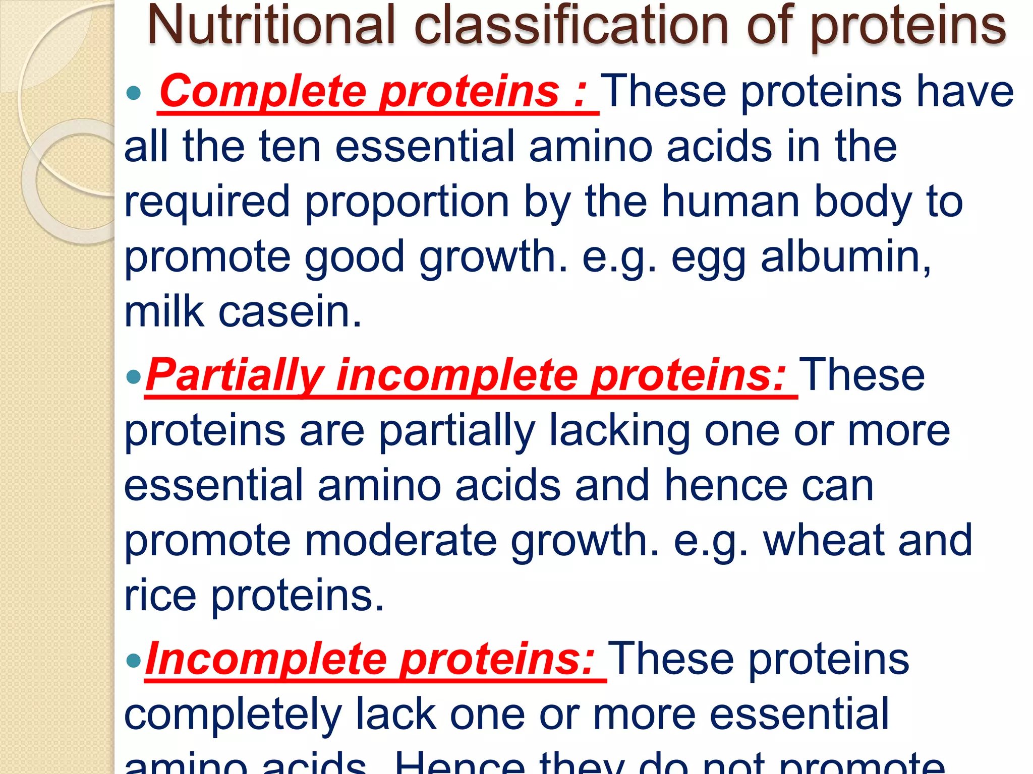 Structure and classifications of proteins | PPT