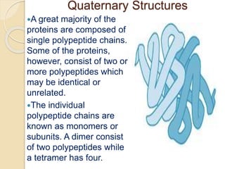 Structure and classifications of proteins | PPT
