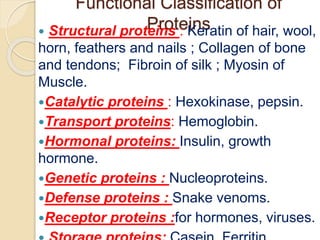 Structure and classifications of proteins | PPT