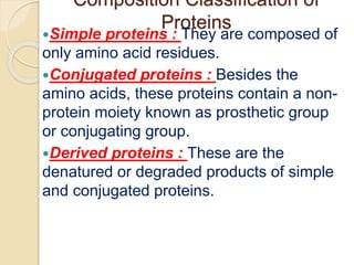 Structure and classifications of proteins | PPT