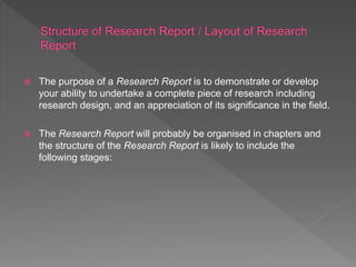 Structure and Components of research report_Pavan.pptx