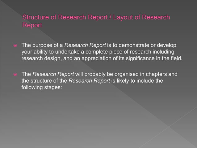 Structure and Components of research report_Pavan.pptx | Educational ...