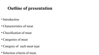 STRUCTURE AND COMPOSITION OF MEAT for undergraduate studies | PPTX
