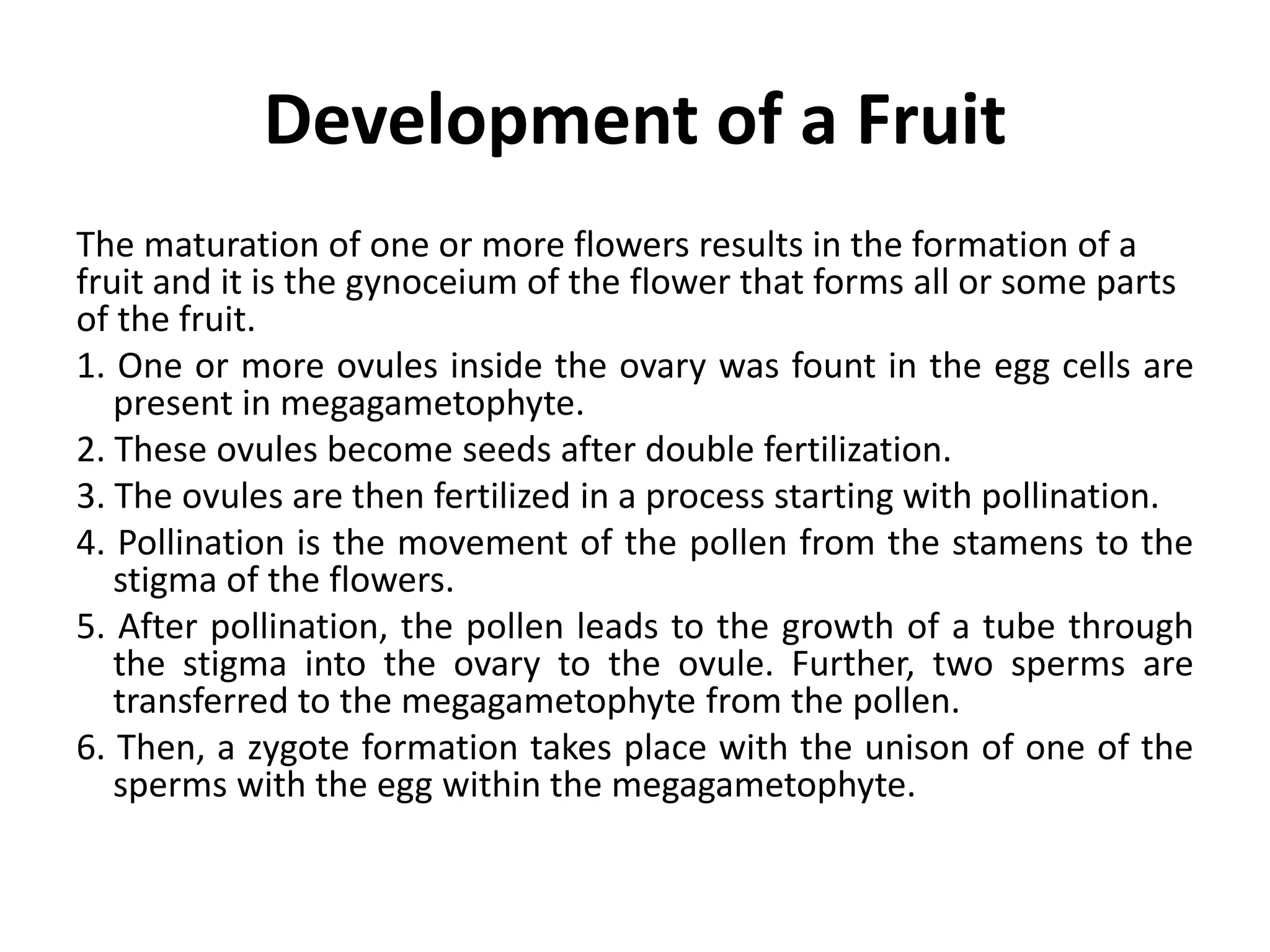 Structure and development of fruit | PPTX
