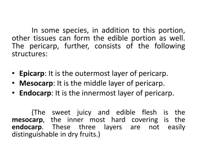 Structure and development of fruit | PPTX | Gardening | Home & Garden