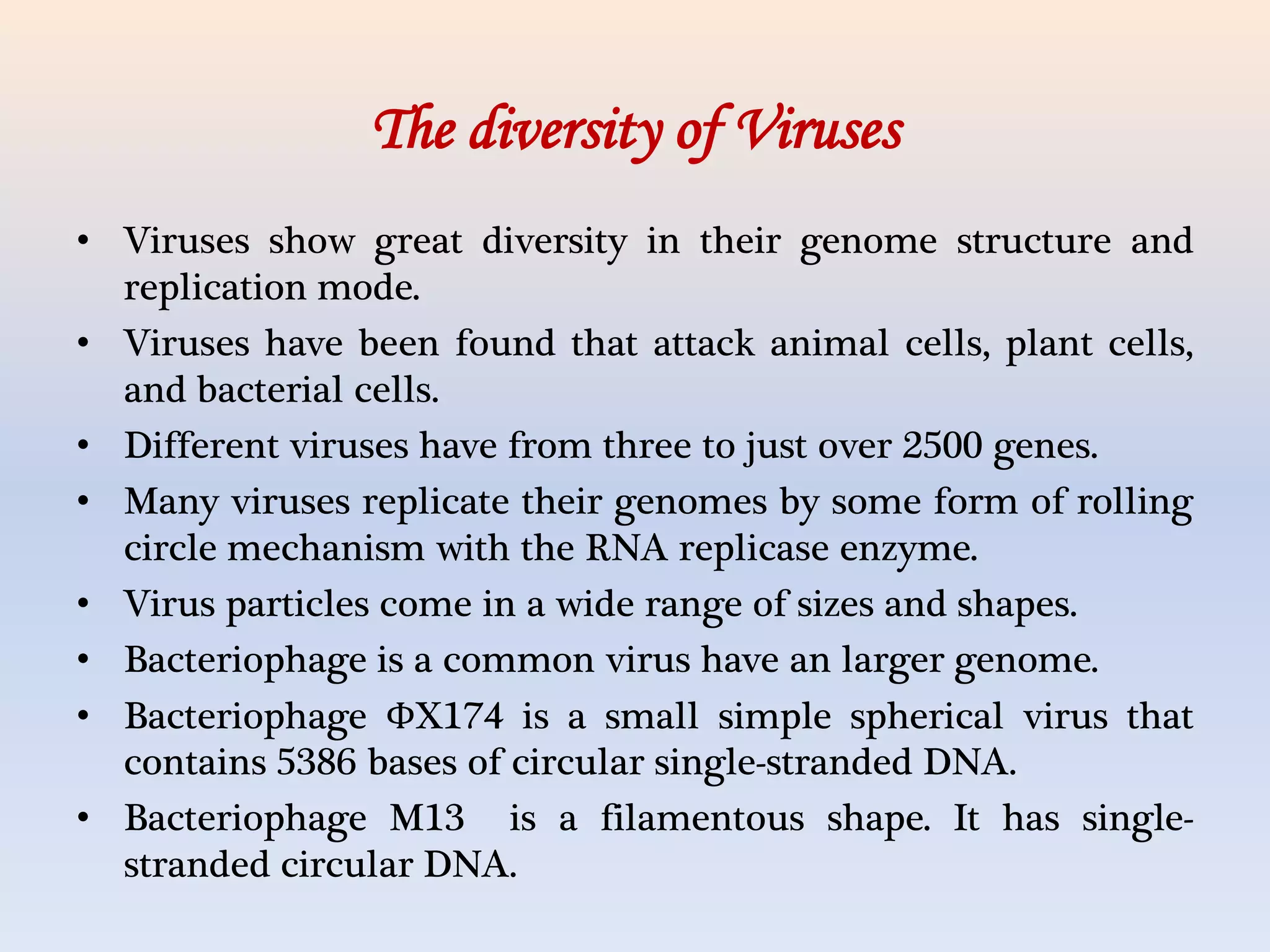 Structure and diversity of virus | PPTX