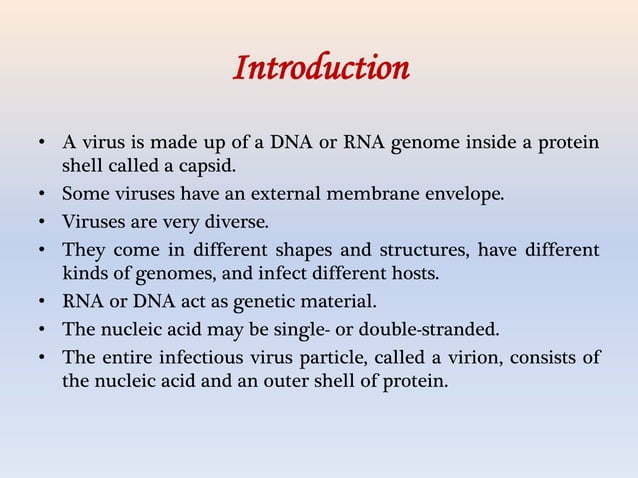 Structure and diversity of virus | PPTX