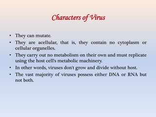 Structure and diversity of virus | PPTX