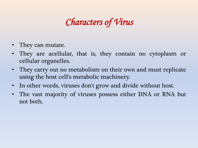 Structure and diversity of virus | PPTX