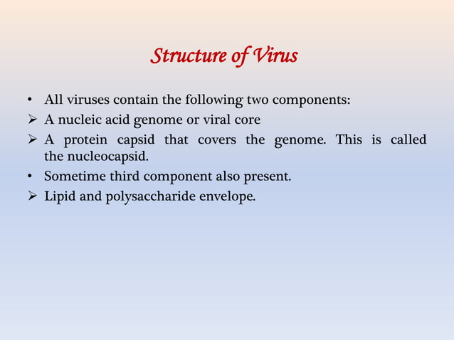 Structure and diversity of virus | PPTX