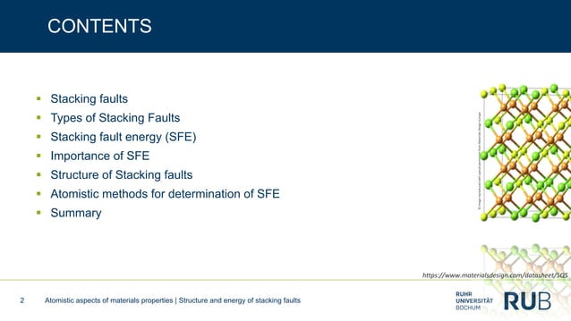 Structure and Energy of Stacking Faults - Nithin Thomas | PDF