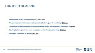Structure and Energy of Stacking Faults - Nithin Thomas | PDF