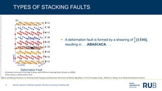 Structure and Energy of Stacking Faults - Nithin Thomas | PDF