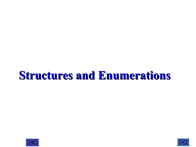 Structure and Enum in c# | PPT