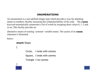 Structure and Enum in c# | PPT
