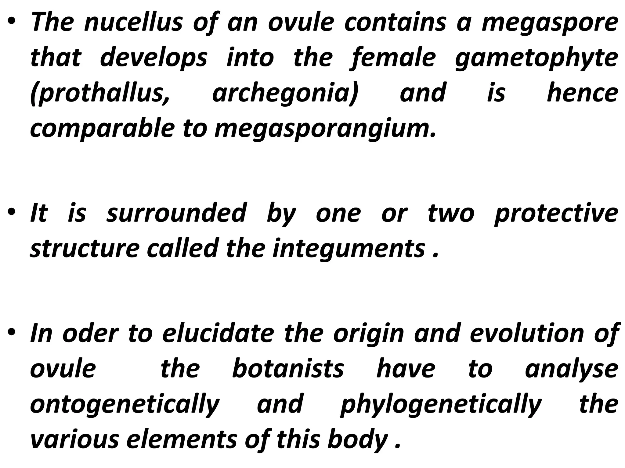 Structure and evolution of female gametophyteof gymnosperms | PPTX