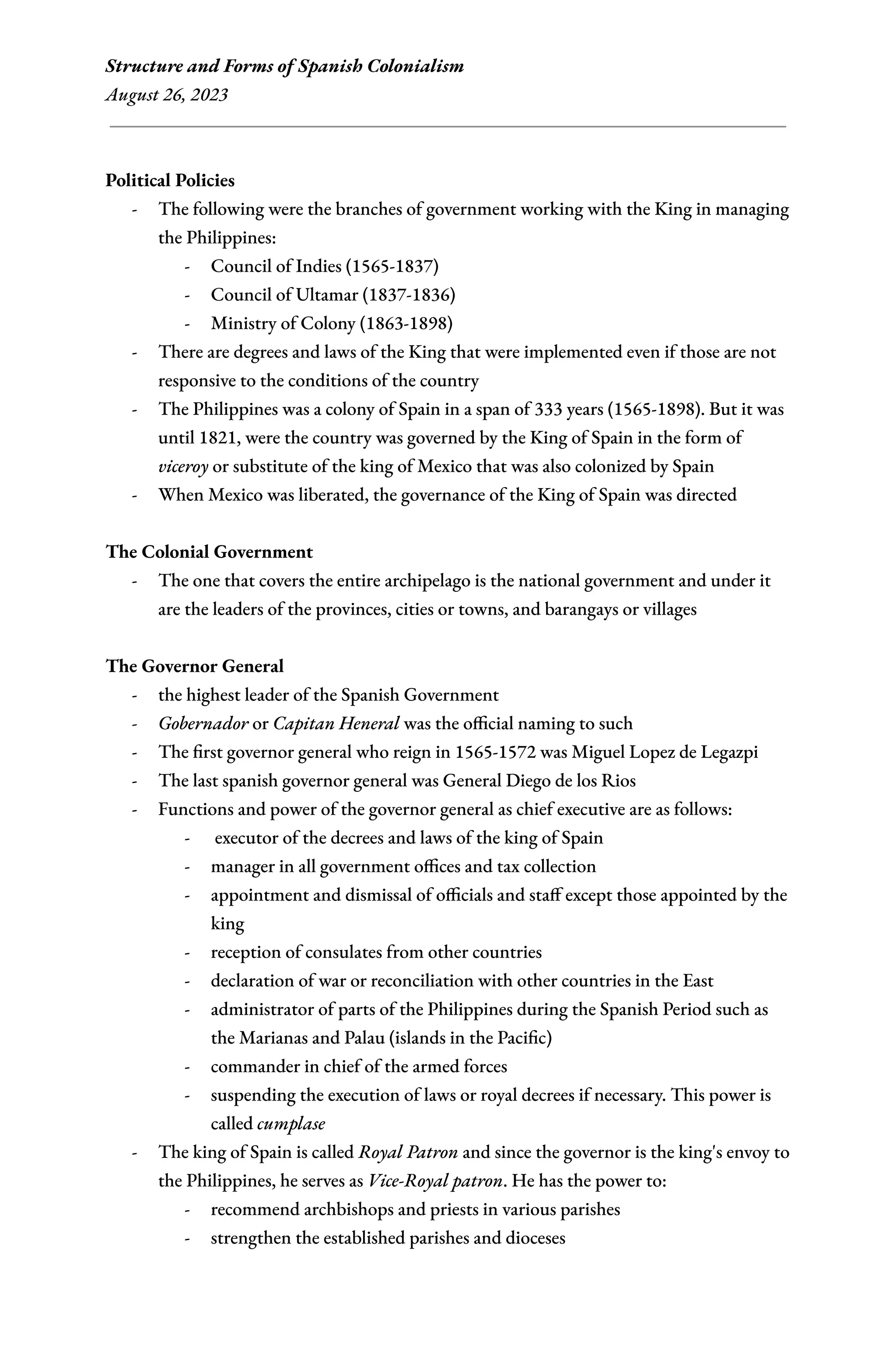 Structure and Forms of Spanish Colonialism.pdf