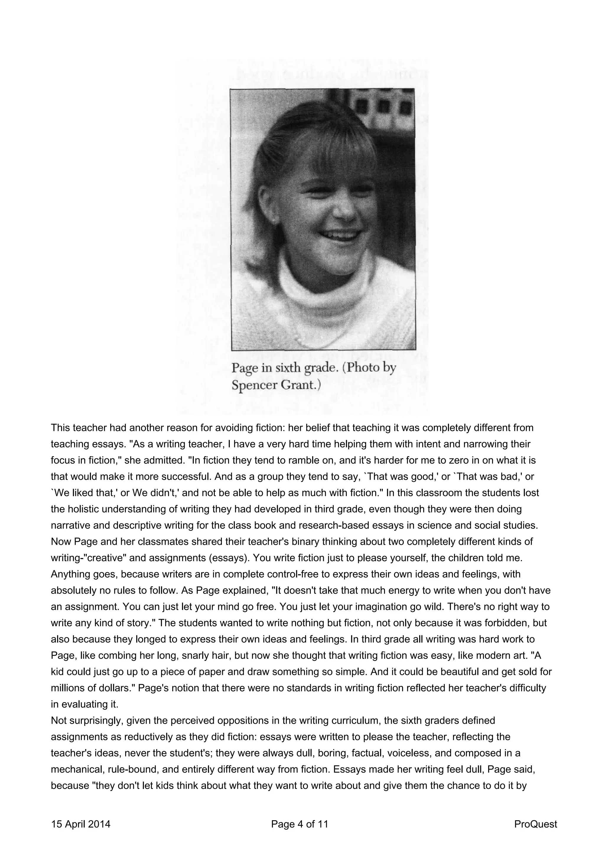 Structure and freedom achieving a balanced writing curriculum | PDF