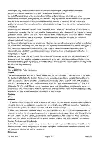 Structure and freedom achieving a balanced writing curriculum | PDF