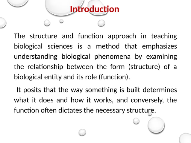 structure and function approach bio.pptx