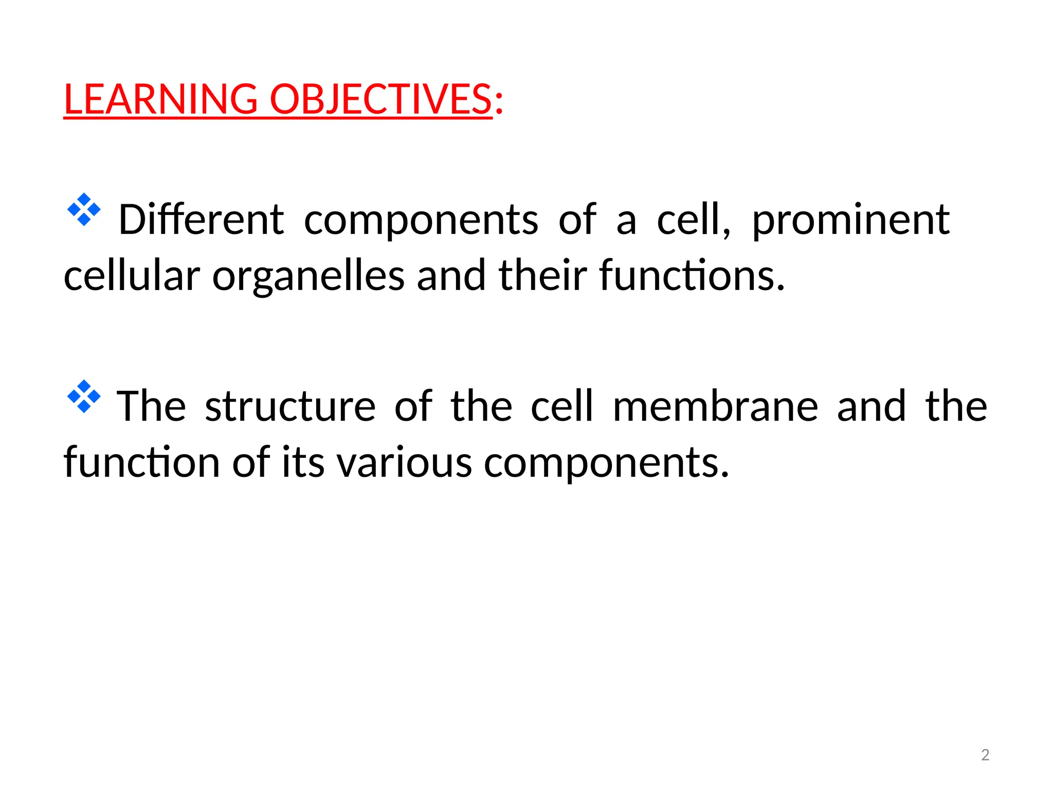 Structure and function of Mammalian cell | PPTX
