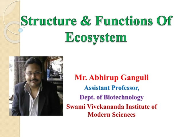 Structure and function of ecosystem | PPTX | Geography | Science