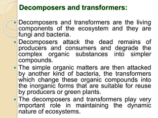 Structure and function of ecosystem | PPTX