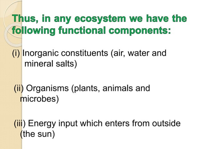 Structure and function of ecosystem | PPTX | Geography | Science