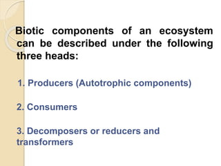 Structure and function of ecosystem | PPTX