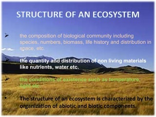 Structure and function of ecosystem 1 | PPTX