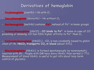 Structure and function of hemoglobin | PDF