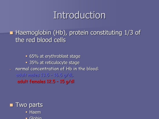 Structure and function of hemoglobin | PDF | Blood Disorders | Diseases ...