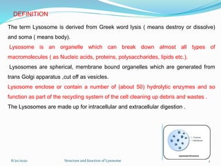 Lysosomes Definition