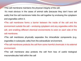 Structure and function of plasma membrane 2 | PPTX