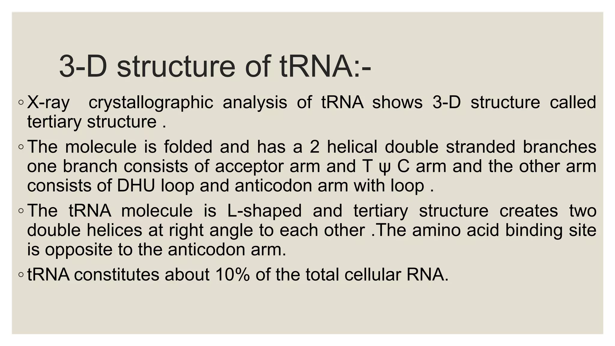 Structure and function of rna | PPTX