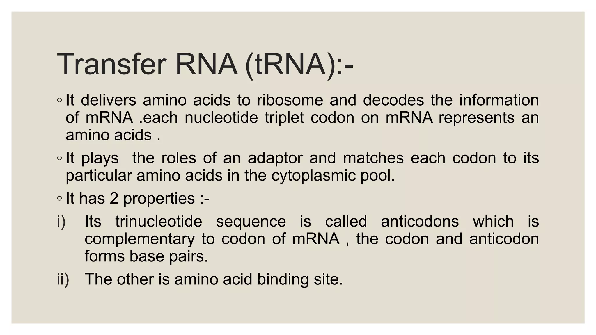 Structure and function of rna | PPTX