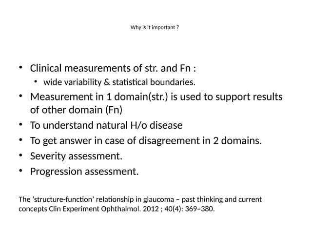 Structure and function relationship in glaucoma Vapi meet Dr Manan.pptx