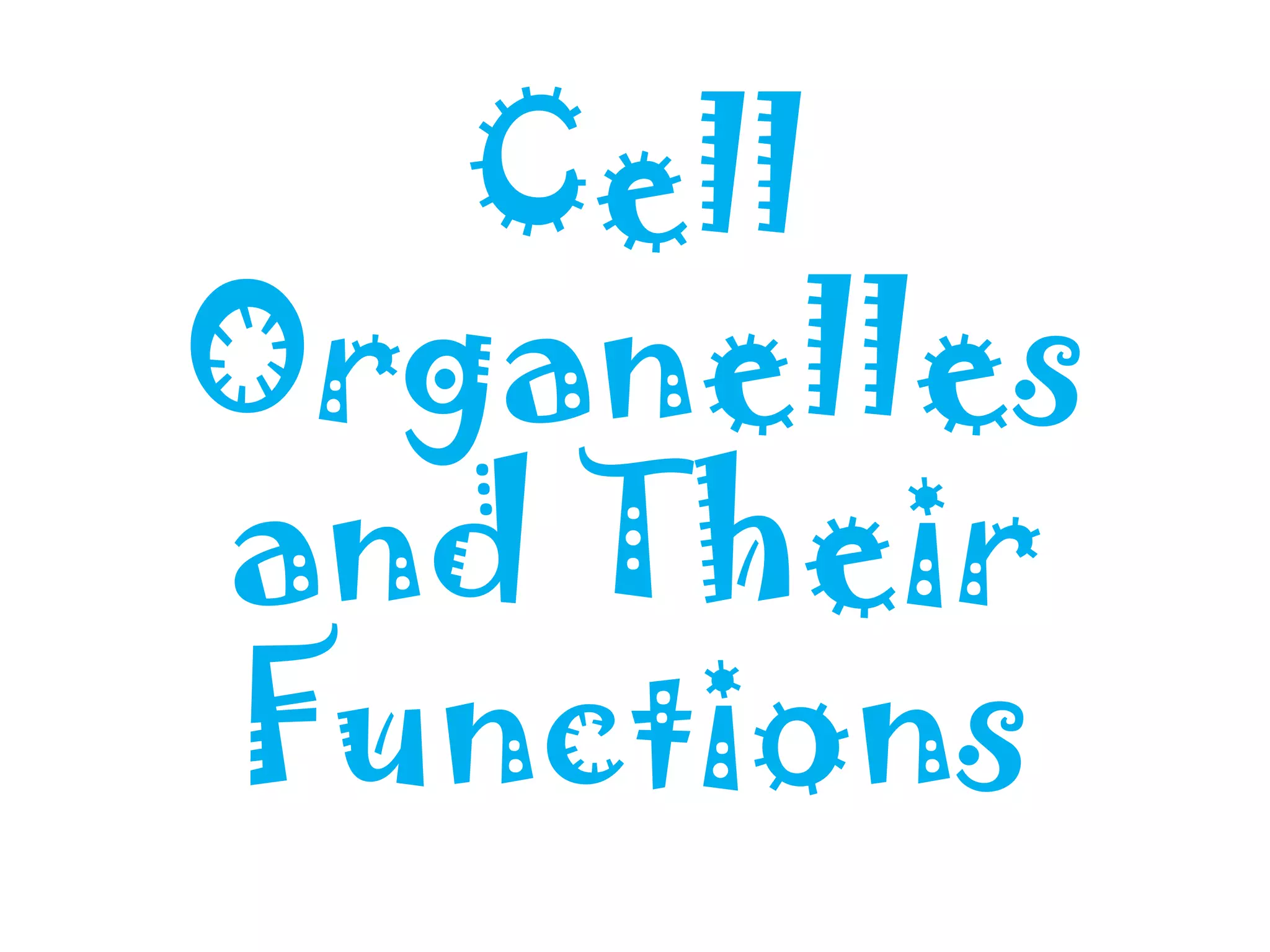 Structure and functions of cell organelles | PPT