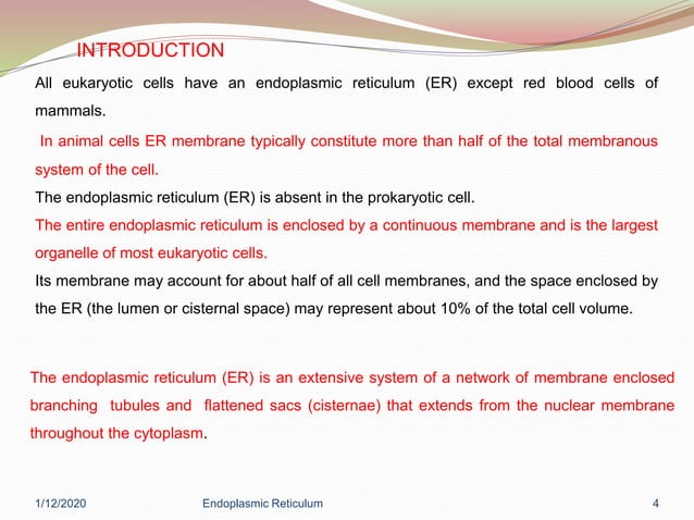 Structure and functions of endoplasmic reticulum | PPTX | Biological Sciences | Science