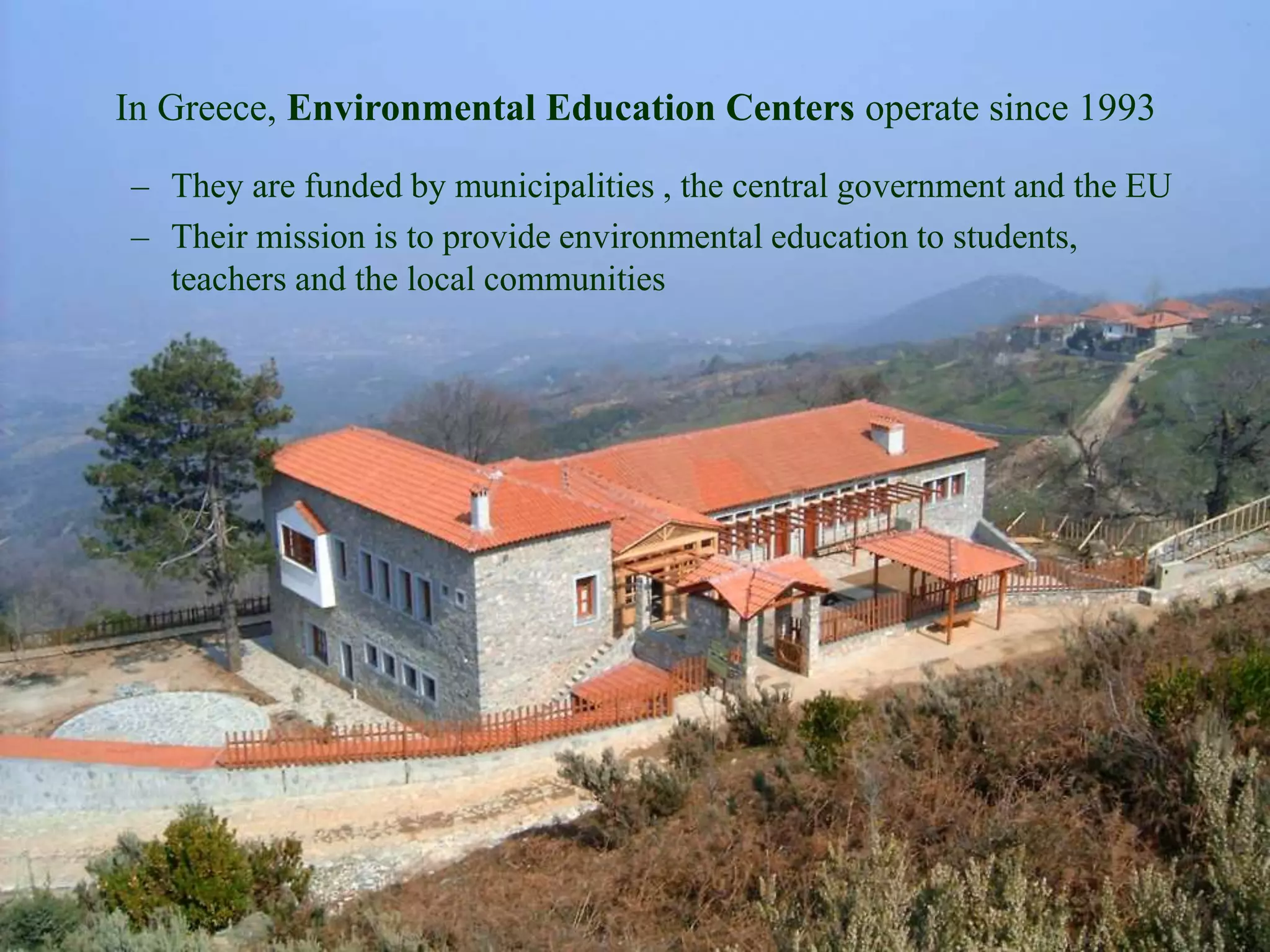 Structure and functions of environmental education centers (2016) | PPTX