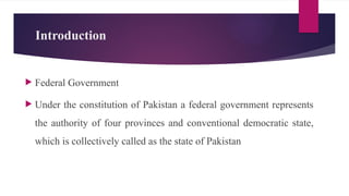 Structure and Functions of Government in Pakistan | PPTX