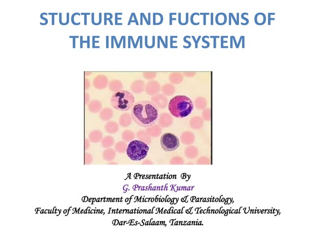 Structure and functions of immune system | PPTX
