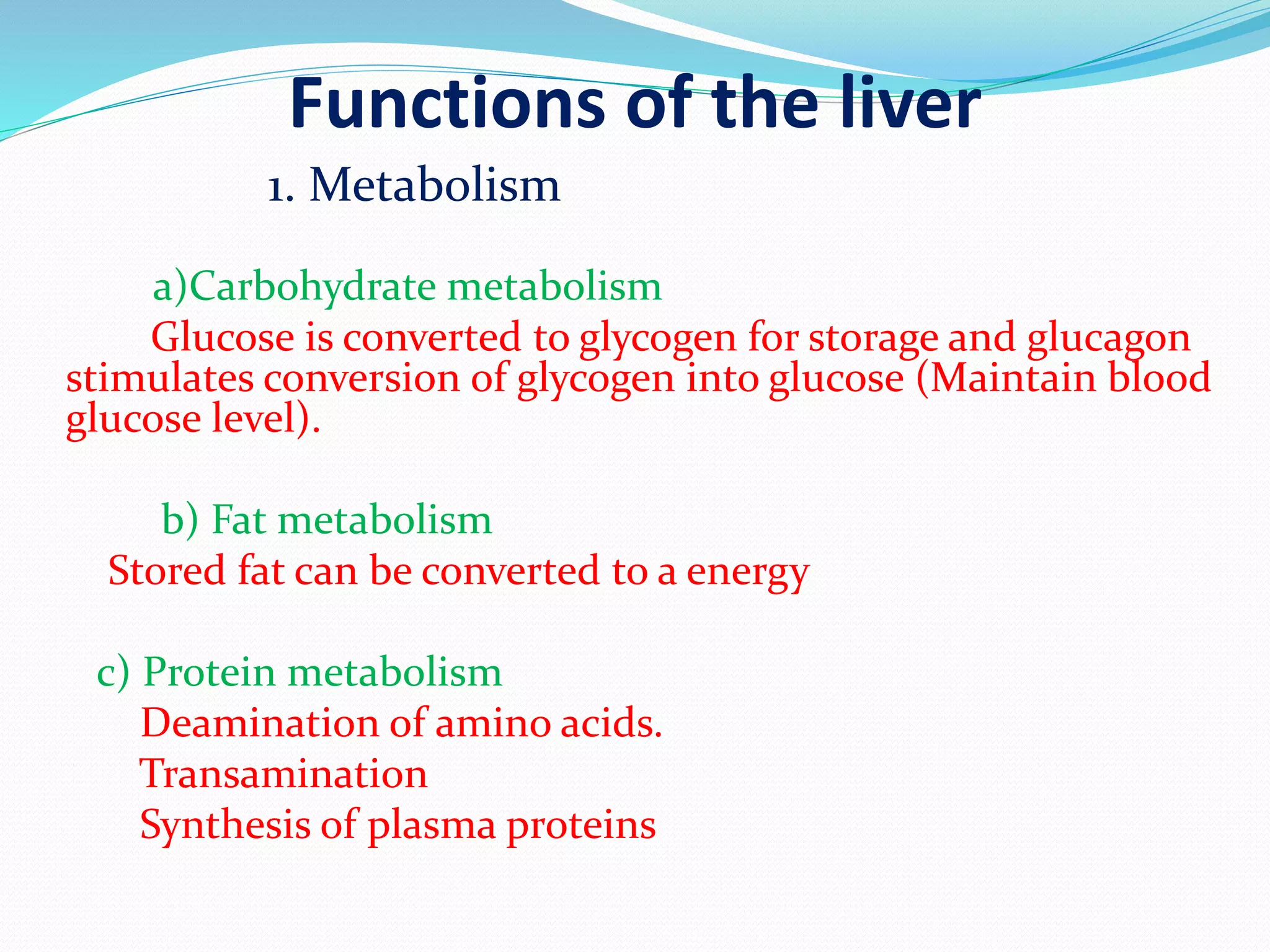 Structure and functions of liver | PPTX