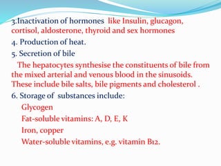 Structure and functions of liver | PPTX