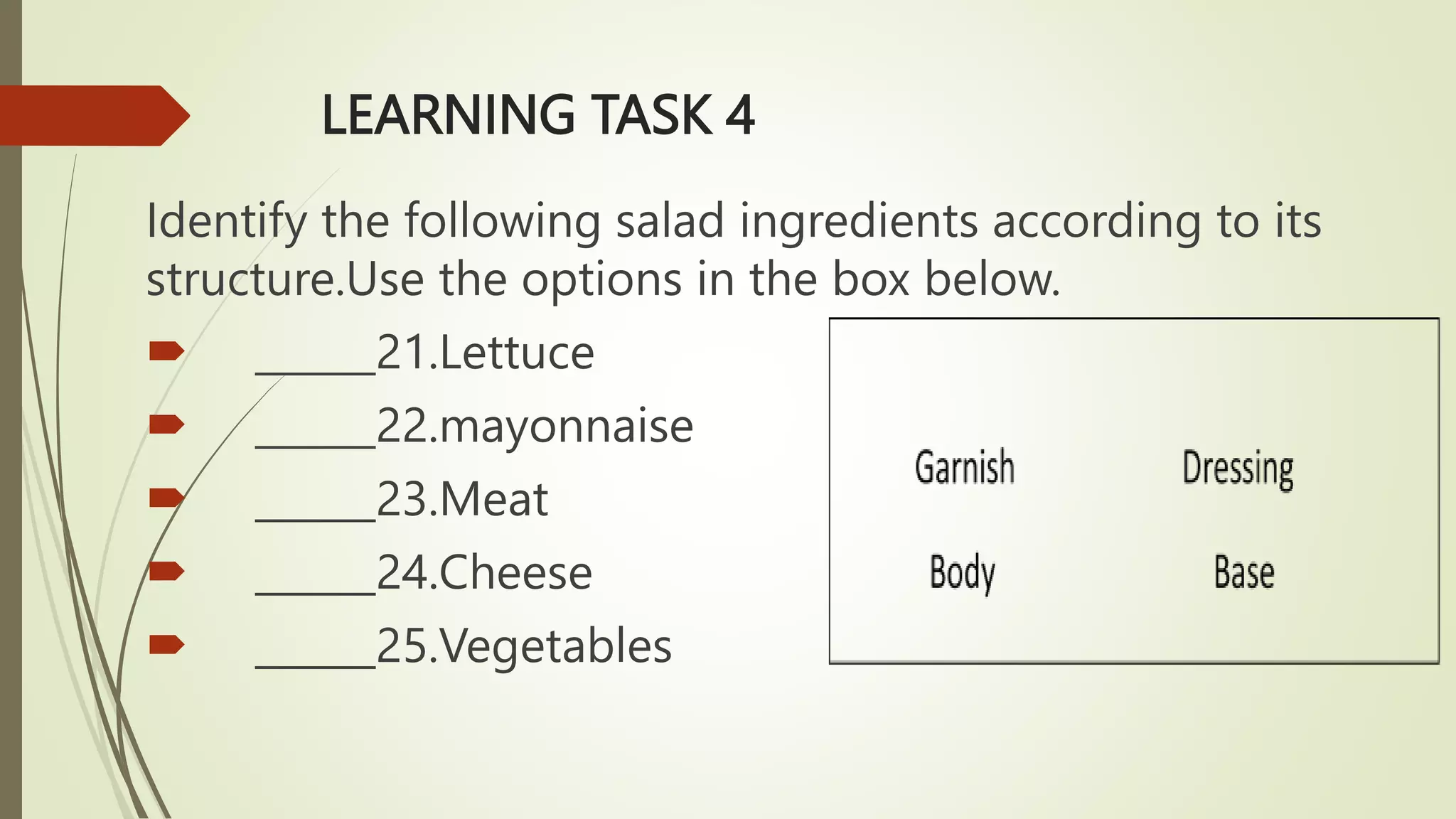 STRUCTURE AND GUIDELINES FOR ARRANGING SALADS.pptx